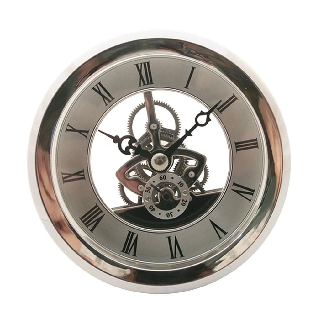 Clock Inserts, Transparent Skeleton Clock Inserts Recessed Clockwork ...