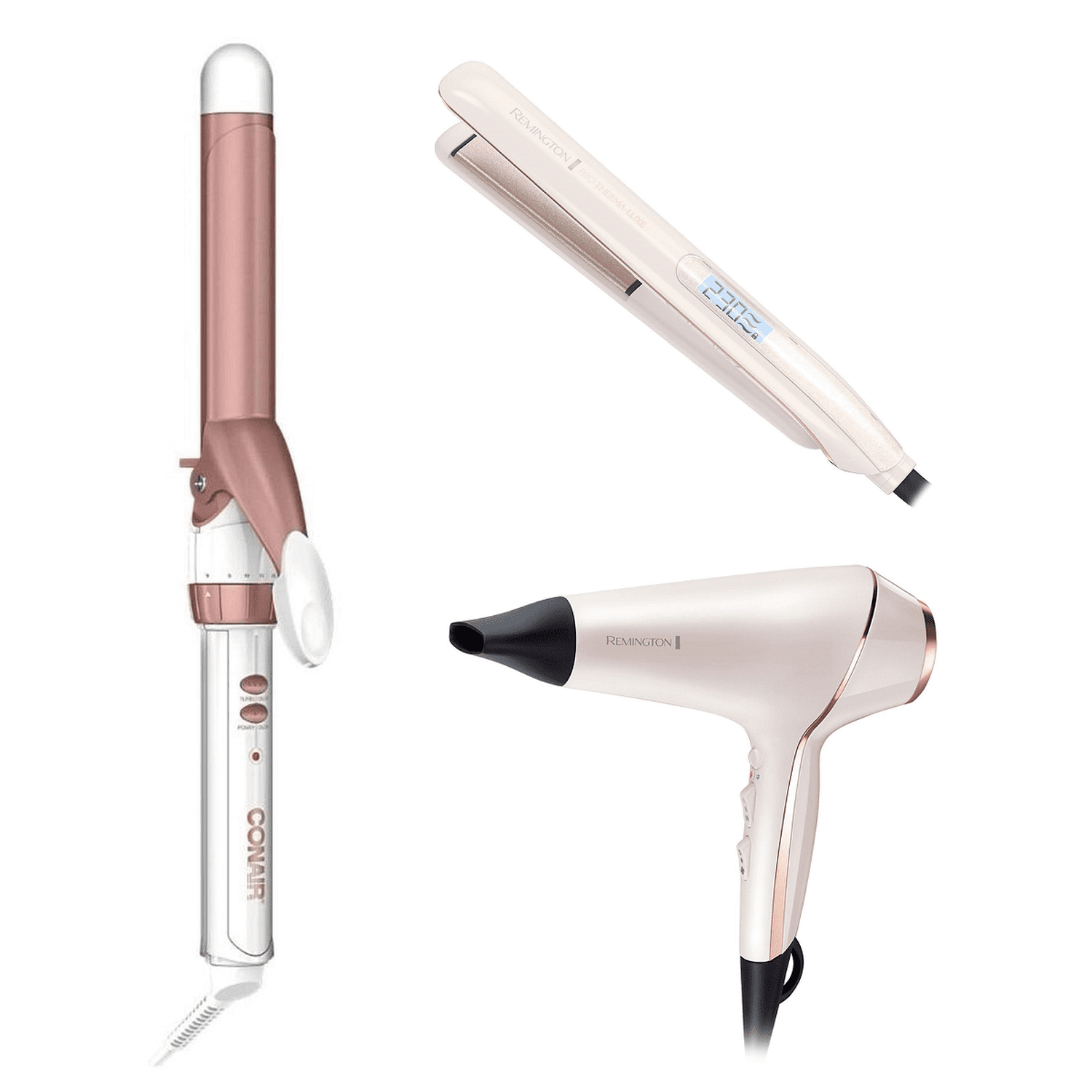 COMBO PLANCHA ALACIADORA + SECADORA + TENAZA RIZADORA LIFTOR ECOM154 ...