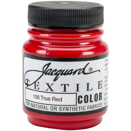 Jacquard Textile Color Fabric Paint 2.25oz-True Red - Walmart.com