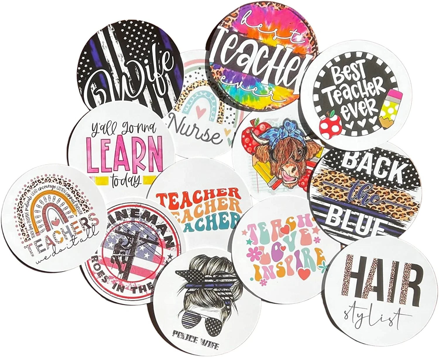 Freshie Occupation Cardstock Cutouts Rounds 2.5 in for Freshies Random ...