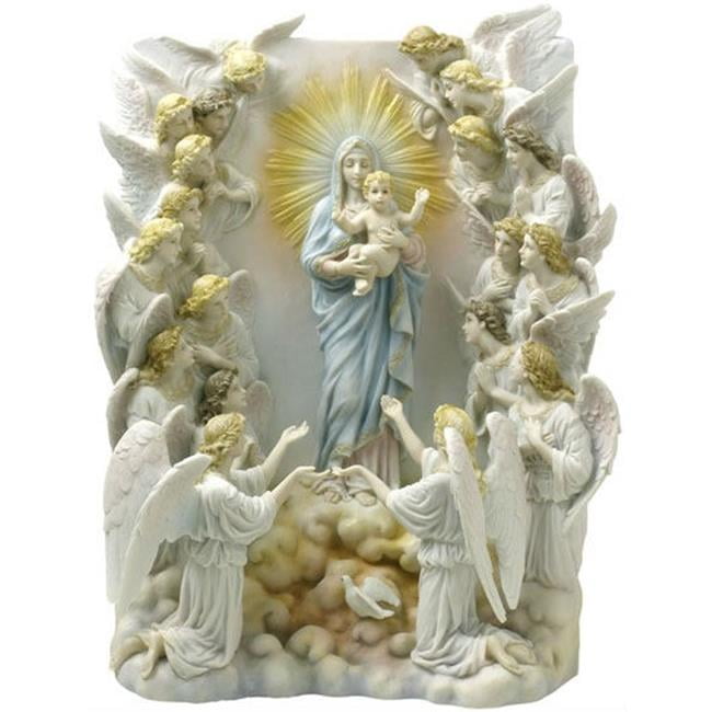 Veronese Design WU75892AA Maria Regina Angelorum with 19 Angels - Wall ...