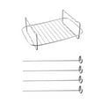 3-in-1 Rib Rack for Smoking & Chicken Leg Rack for Grill - Holds 6 ...