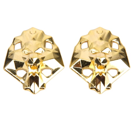 Pair Gold Metal Lion Head Lace Locks for LBJ XI Jordan Sneakers ...