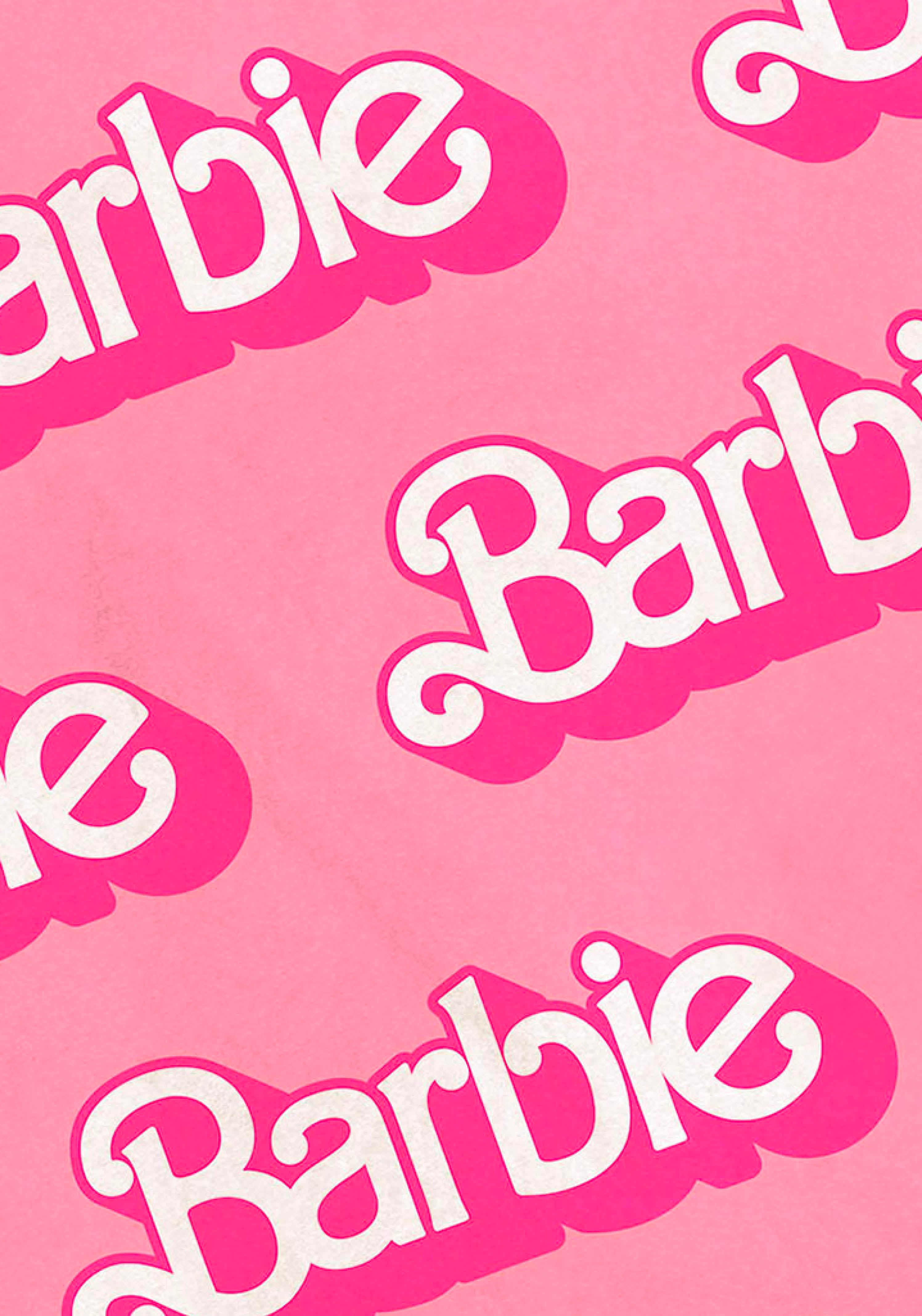 Sparkly Barbie Logo Wallpaper