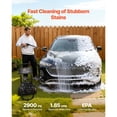 Gas Pressure Washer 2900 PSI and 1.85 Max GPM, with Spray Gun and Wand ...