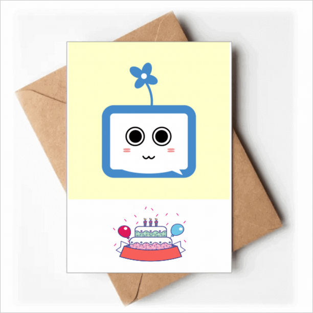 Clover Cute Small TV Original Face Cartoon Happy Birthday Greeting ...