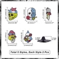 10Pcs 5 Style Enamel Pins Alloy Enamel Brooches for Backpack Clothes ...