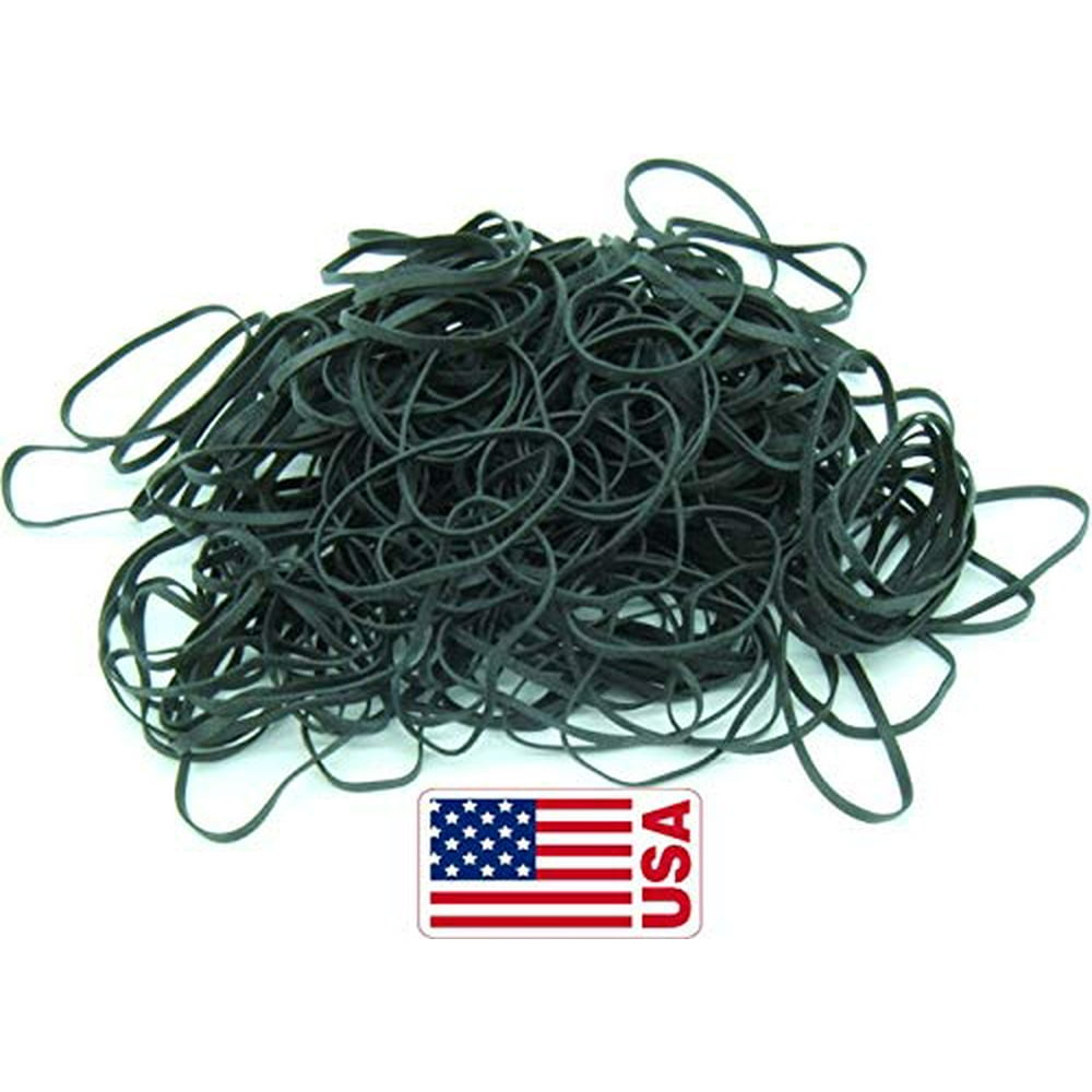 Black High Heat UV Resistant #32 Platinum Crepe Rubber Band (3" x 1/8 ...