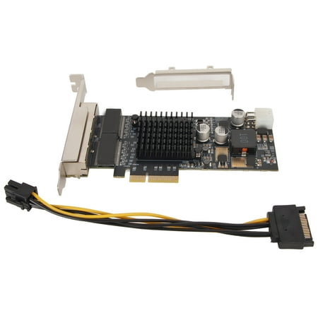 4 Port Card, PCI Express X4 6Pin Power Supply Interface Stability ...