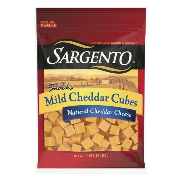 Sargento® Mild Natural Cheddar Cheese Cubes, 16 oz. - Walmart.com