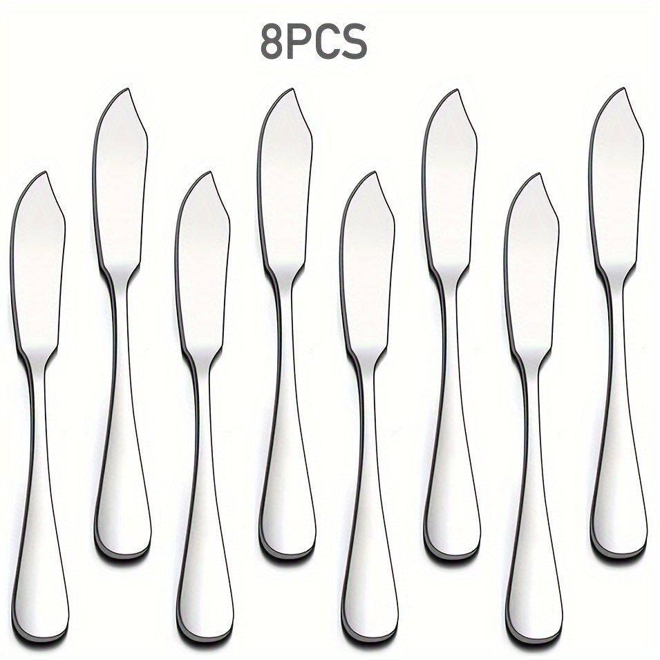 Click here for Mesase 8pcs Fine Stainless Steel Butter Knife Mirr... prices