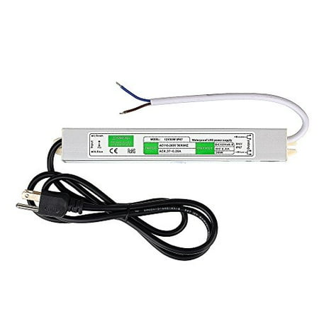 BINZET DC12V 2.5A 30 Watt LED Power Supply Driver Transformer AC 120V ...