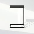 Furinno C-Shaped Side Table, End Table for Couch, Sofa & Bed with Metal ...