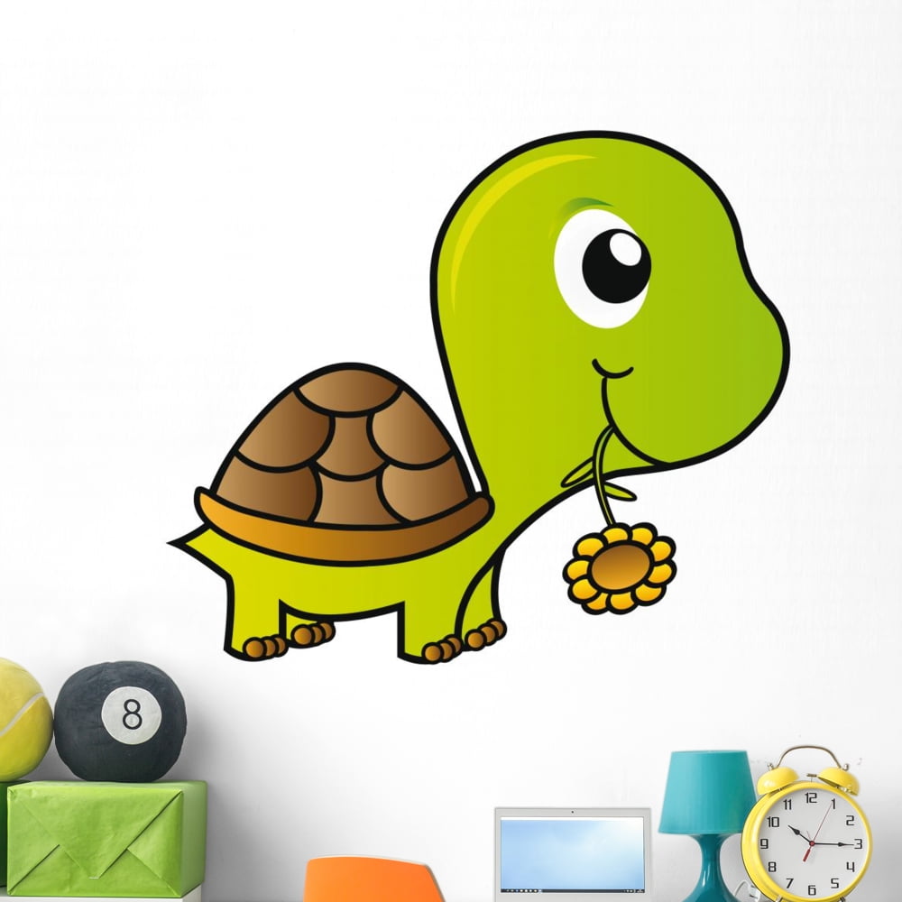 Turtle Wall Decal Sticker by Wallmonkeys Vinyl Peel and Stick Graphic ...