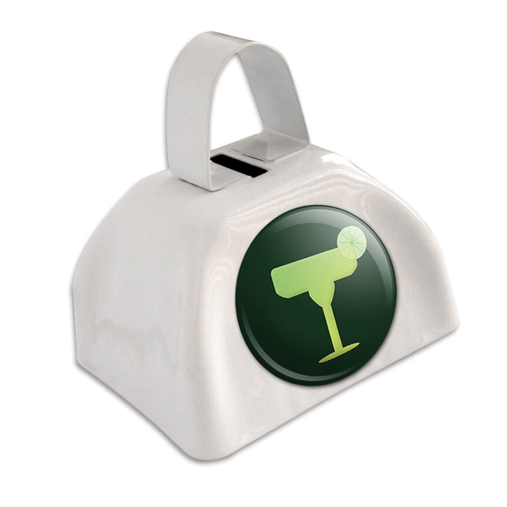 Margarita Glass Green Fiesta Mexican Mexico White Cowbell Cow Bell ...