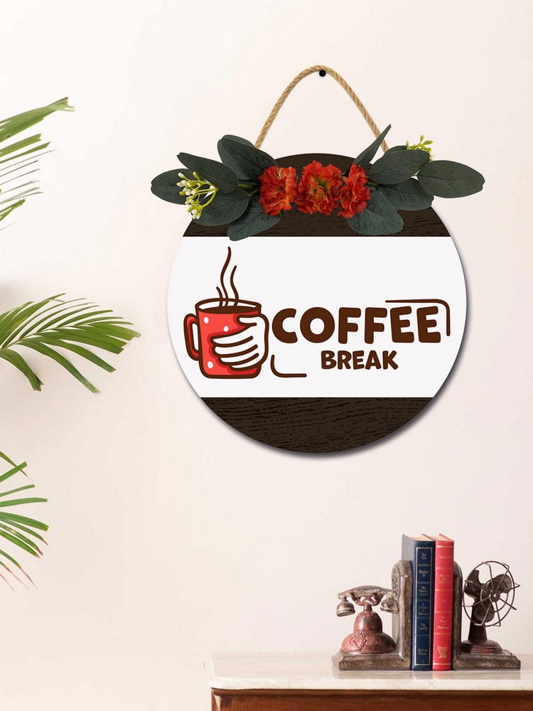 Eveokoki Coffee Break Sign Rustic Wood Coffee Sign Farmhouse Coffee Bar ...