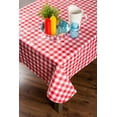 J & M Home Fashions Vinyl Red Check Tablecloth - Walmart.com