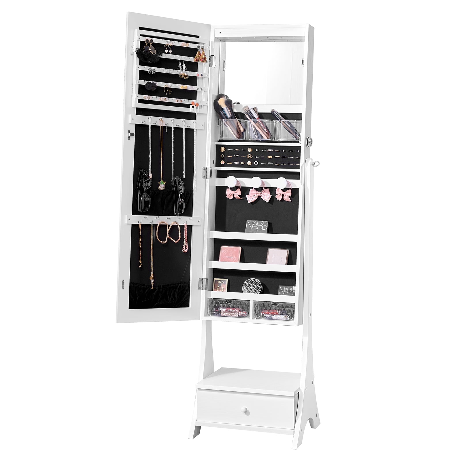 Click here for Vevor Mirror Jewelry Cabinet Standing Mirror With... prices