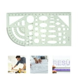 GETAJGHSD 6Pcs Green Plastic Ruler for Fractional Measurement and ...