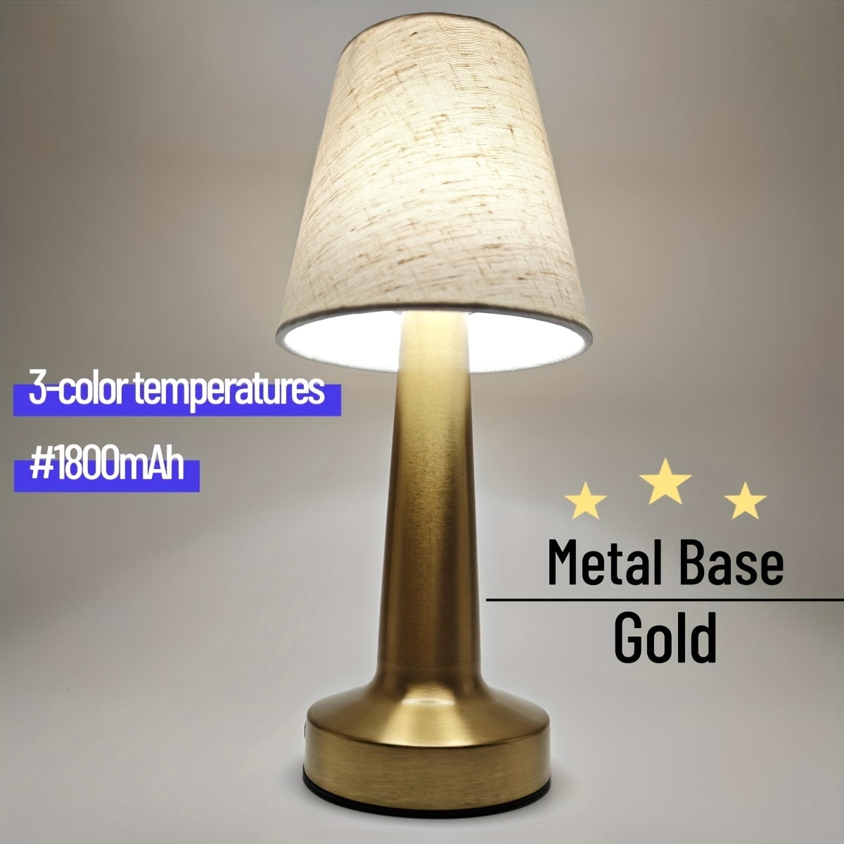 Click here for Unbranded Rechargeable Led Table Lamp With Fabric... prices