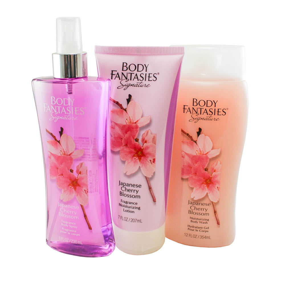 Body Fantasies Japanese Cherry Blossom Women 3 Pcs Set - Walmart.com