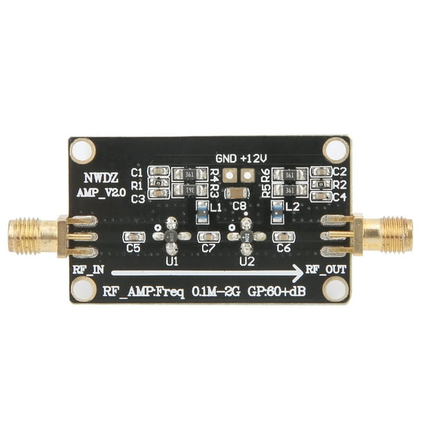 Broadband Gain Amplification,LNA 0.1M‑2G RF Wideband RF Broadband Amplifier RF Wideband ...