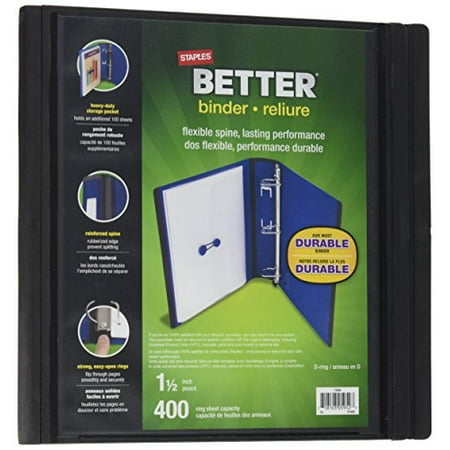 Staples Better Binder 1.5 inch BLACK | Walmart Canada