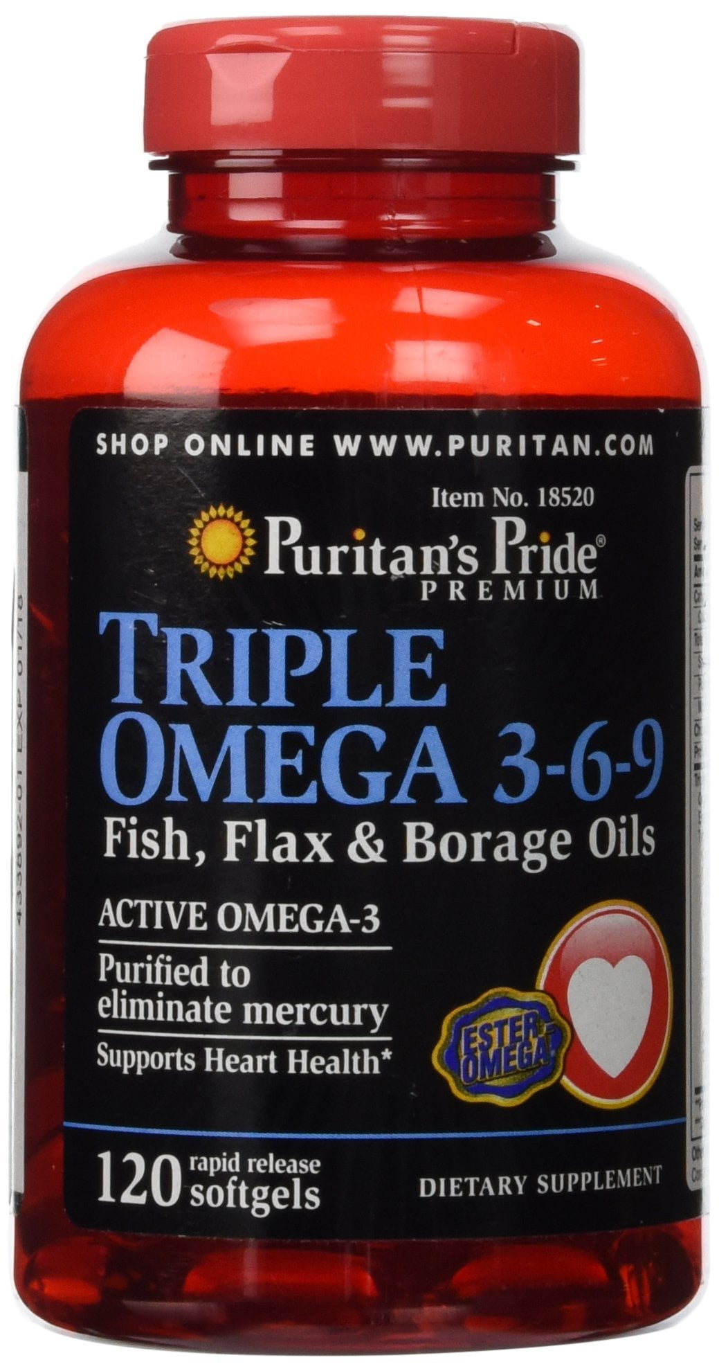 Puritans Pride Triple Omega 3 6 9 Fish Flax Borage Oils 120 Count Walmart Walmart puritans-pride-triple-omega-3-6-9-fish-flax-borage-oils-120-count-walmart-walmart