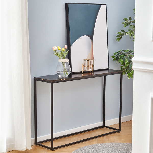 Fithood Console Tables for Entryway, Faux Marble Sofa Tables, Entryway ...