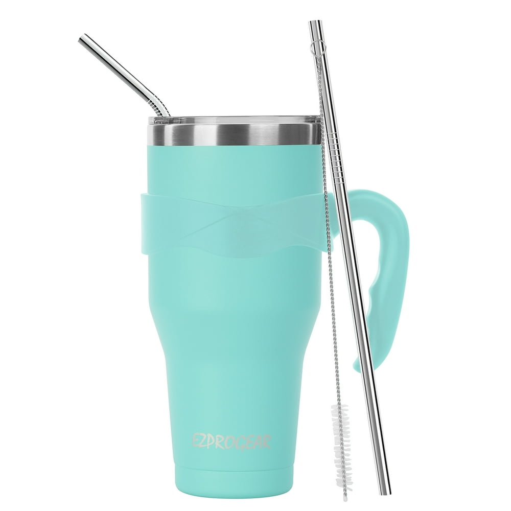 Ezprogear 40 Oz Mint Stainless Steel Tumbler Double Wall Vacuum