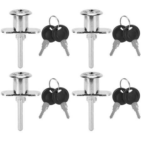 4Pcs Zinc Alloy Cam Lock for Drawer Office Triple Cabinet Desk Hardware ...