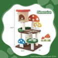 Gymax 41'' Mushroom Cat Tree Tower Indoor Kitten Activity Center w ...