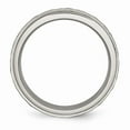Titanium 6mm Ridged Edge Hammered and Polished Band - Walmart.com