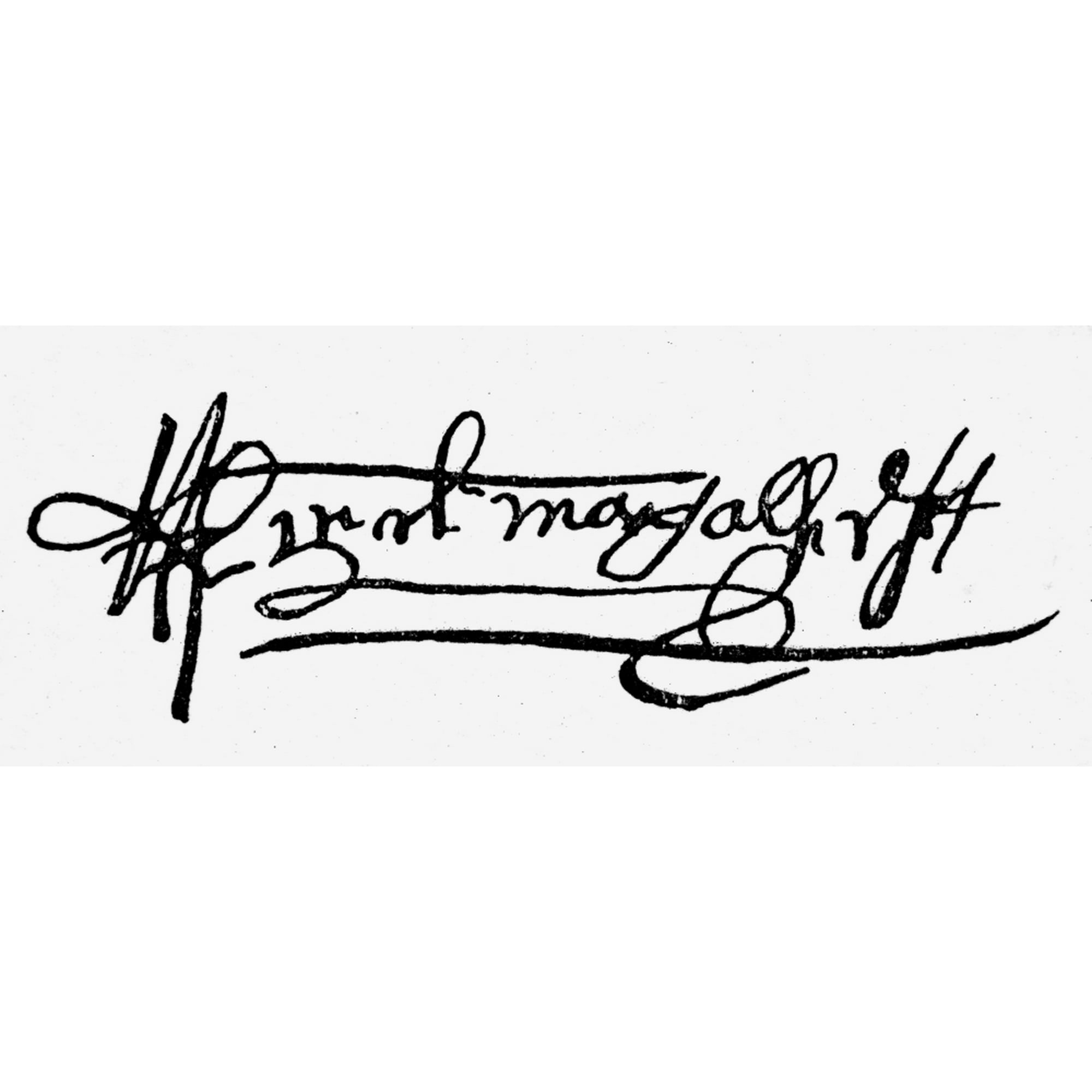 Ferdinand Magellans Signature