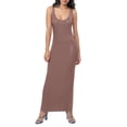 ANINEO Casual Summer Dresses For Women Solid Color Sexy Vest Long ...