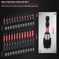 25-piece Torx Bit Set, 1''&2.5'' Security Tamper Proof Torx Impact ...