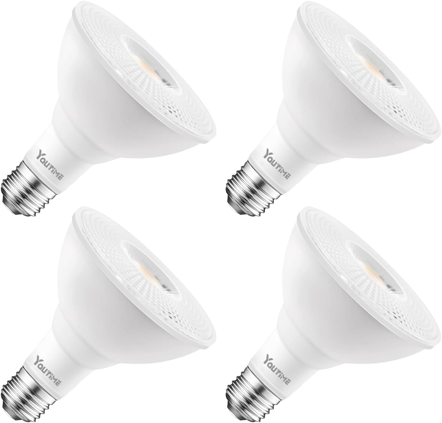 PAR30 Flood Light Bulbs Outdoor Indoor Dimmable, 75W Equivalent(12W ...