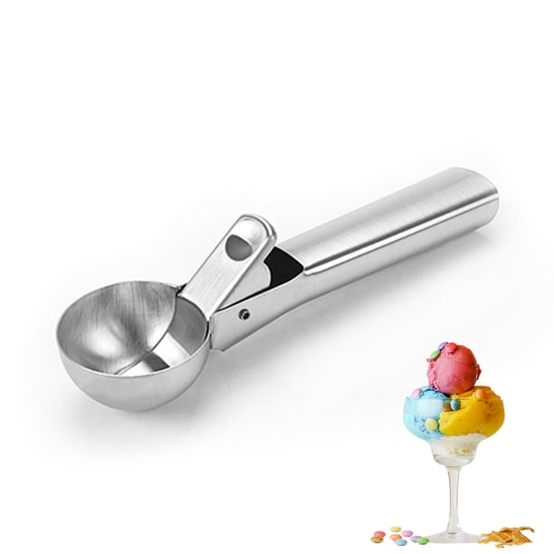 Zootealy Ice Cream Scoop with Trigger Release Stainless Steel Fruits ...