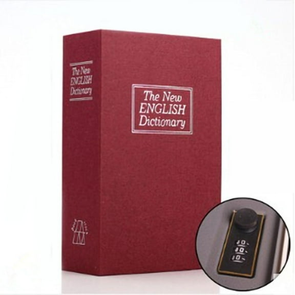 "PACOLO Book Safe with Real Paper, Hidden Compartment, Combination Lock ...