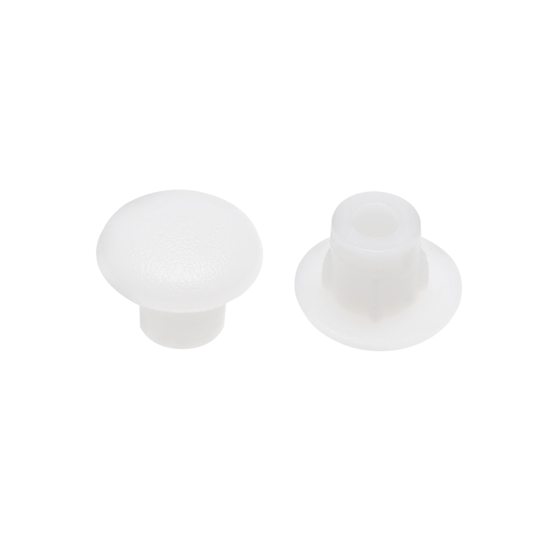 Uxcell 5mm Dia Clear White Locking Hole Plug Button Top Flush Type ...