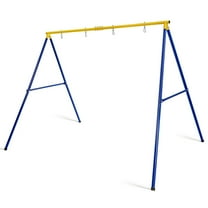 Costway Heavy Duty A-Frame Metal Swing Stand with Ground Stakes for ...