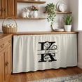 Cabinet Curtain 28''W x 51''L, Letter K Under Sink Curtain Drapes ...