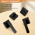 Black 2 Pack Flat Black Passage Door Lever Single Cylinder Deadbolt ...