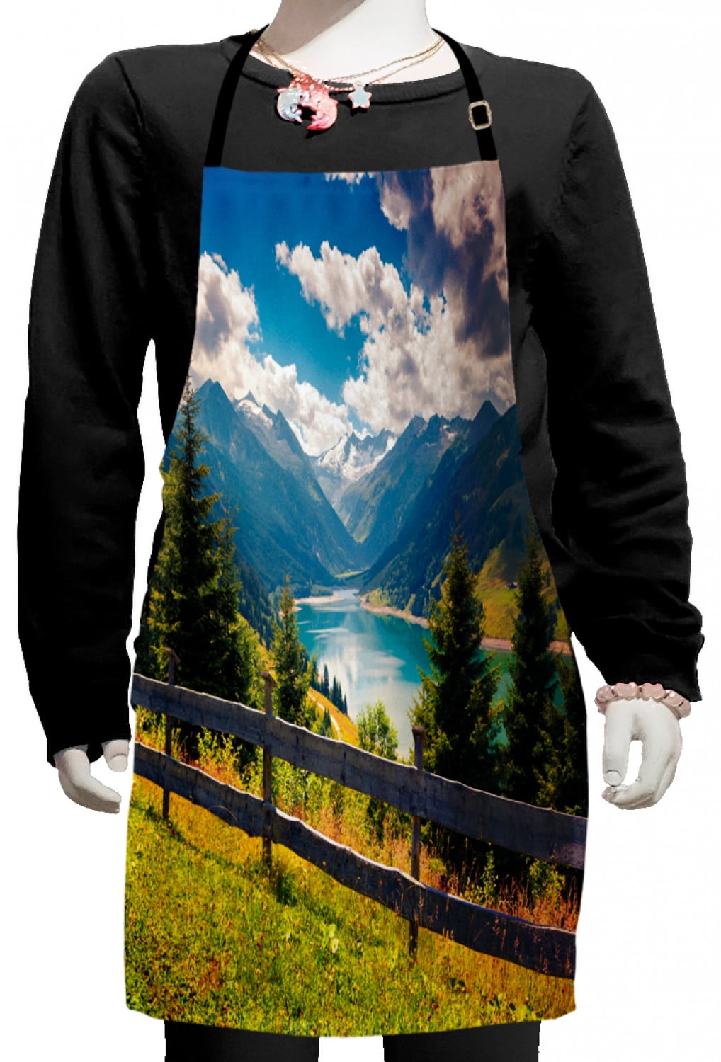 Landscape Kids Apron, Scenery View of Speicher Durlassboden Lake in the ...