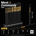 HSAPOW-Impact Hex Head Allen Wrench Drill Bit Set, 12PCS, 4-Inch ...