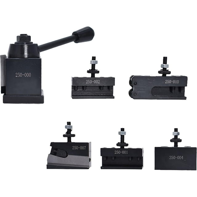 SEBLAFF 6Pcs 250-000 Wedge Type Tool Post Set OXA Tool Post Set Quick ...