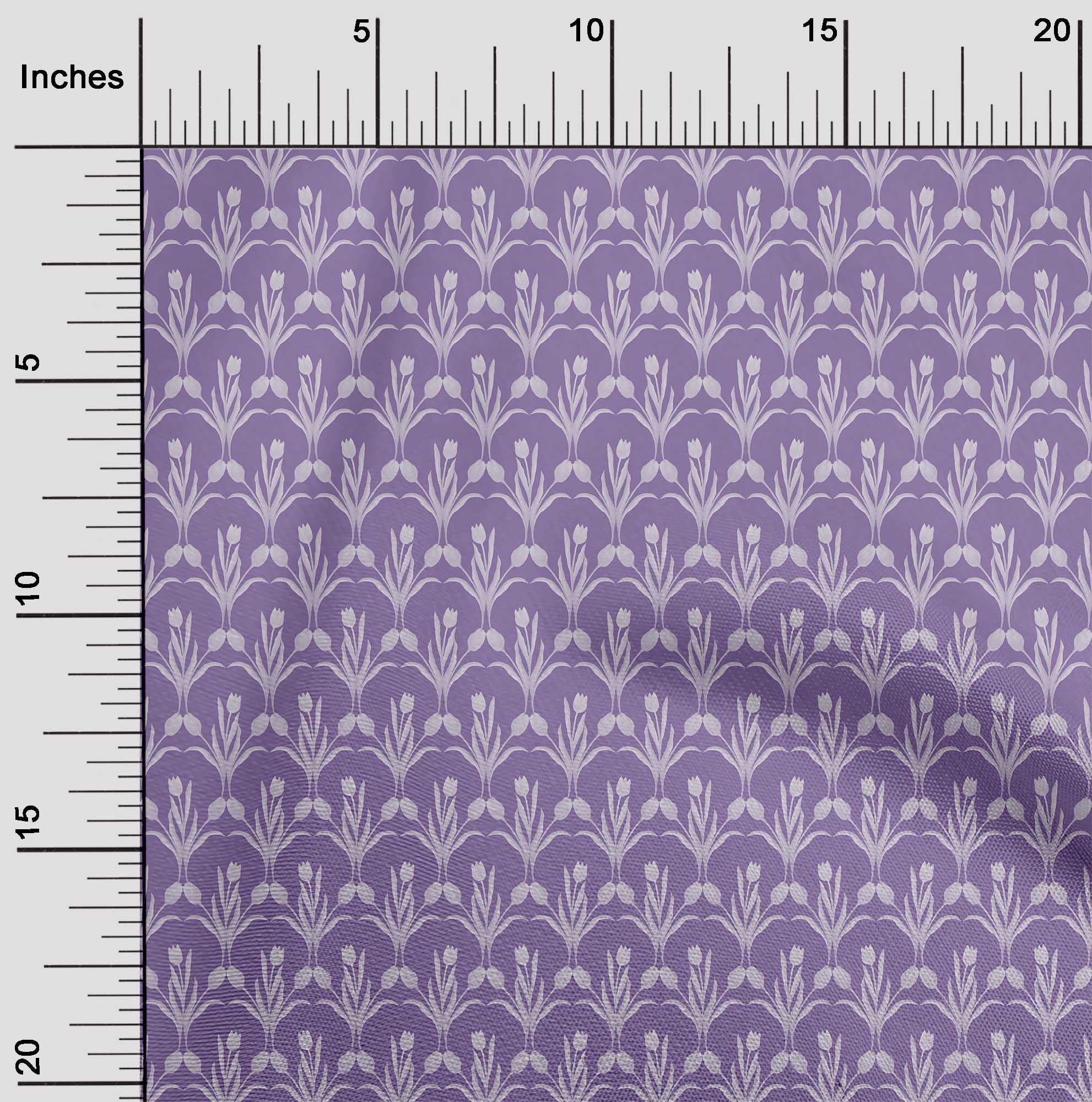 oneOone Cotton Cambric Amethyst Fabric Florals Fabric For Sewing ...
