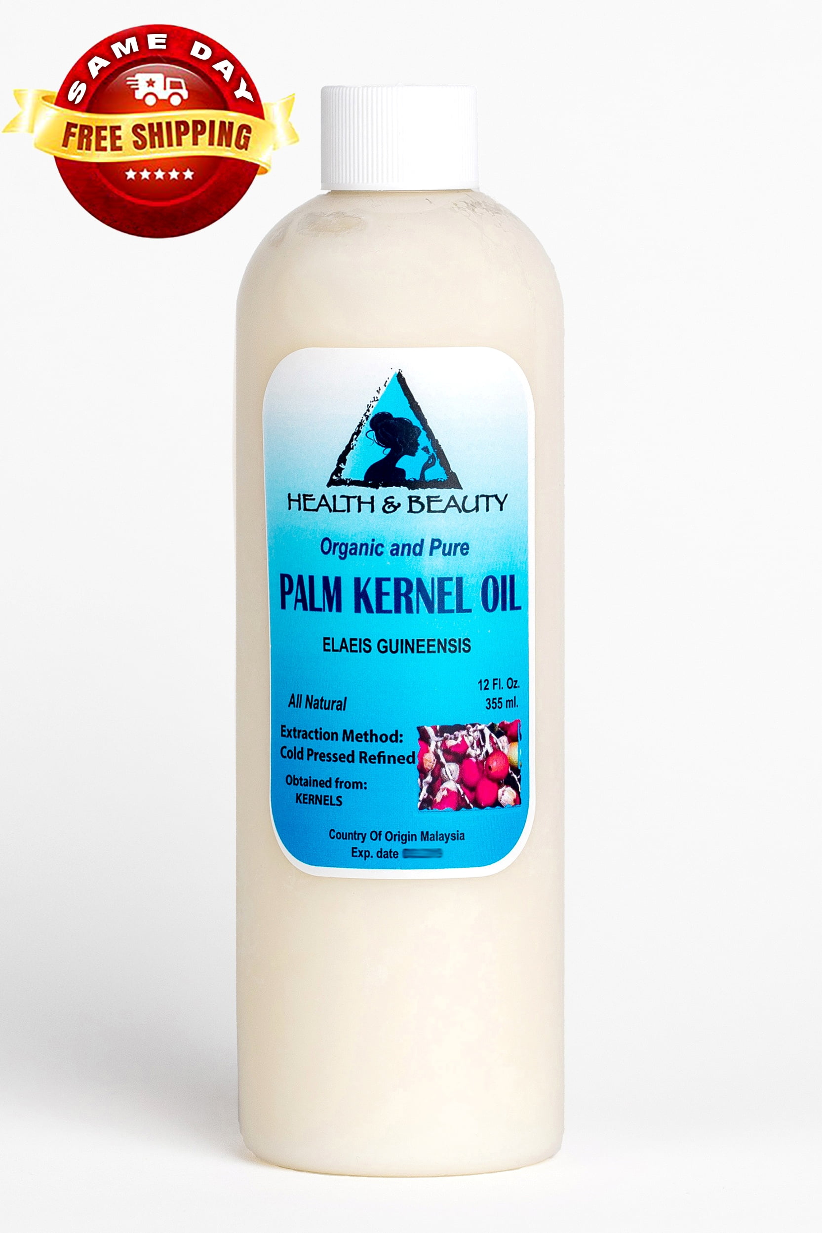 PALM KERNEL OIL ORGANIC CARRIER COLD PRESSED SUSTAINABLE NATURAL 100% ...