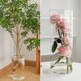 Acrylic Cylinder Clear Vases Tall Large Plastic Flower Vase for Bouquet ...