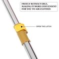 RENACLIPY Adjustable Golden Clothesline Pole, Metal Retractable ...